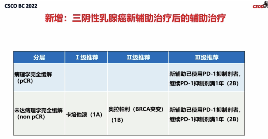 2022年CSCO乳腺癌诊疗指南更新要点一览-咚咚肿瘤科